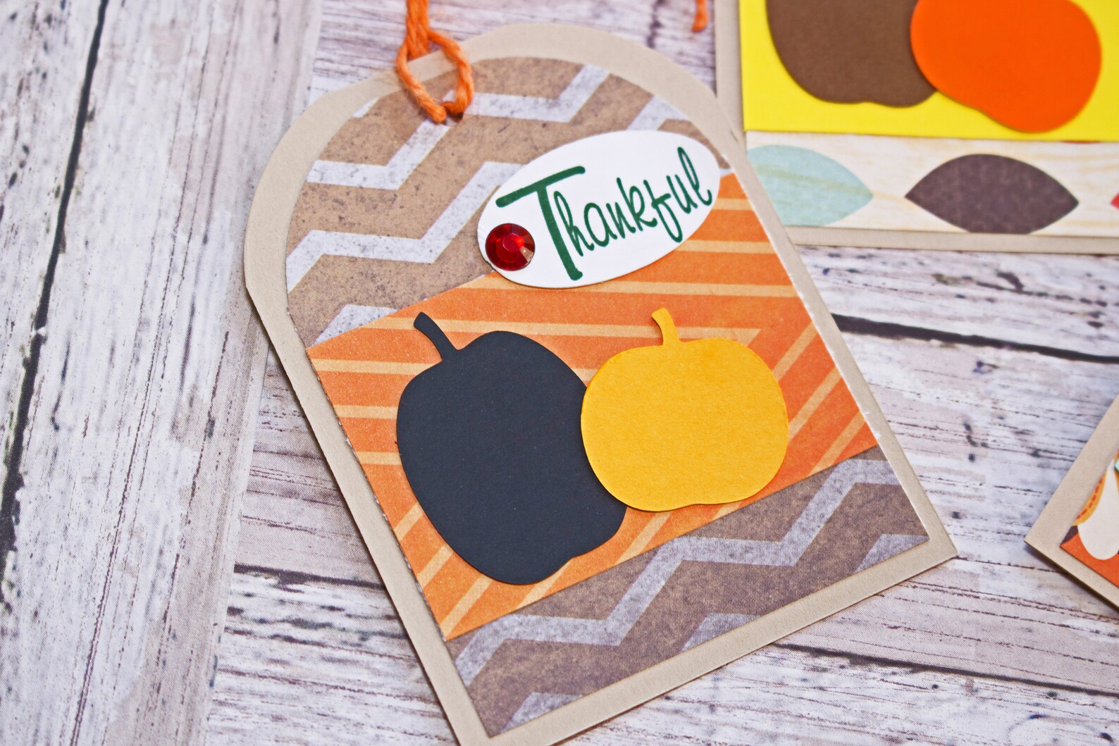Fall Pumpkin Tags Set of 3 Hang Tags Thanksgiving Party | Etsy