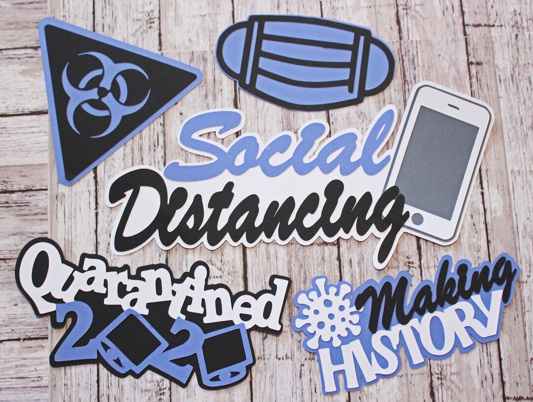 Pandemic Die Cut Set, Custom Colors, Making History, Handmade Diecuts ...