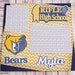 Any Color Custom Mascot High School Scrapbook Cover Page - Etsy