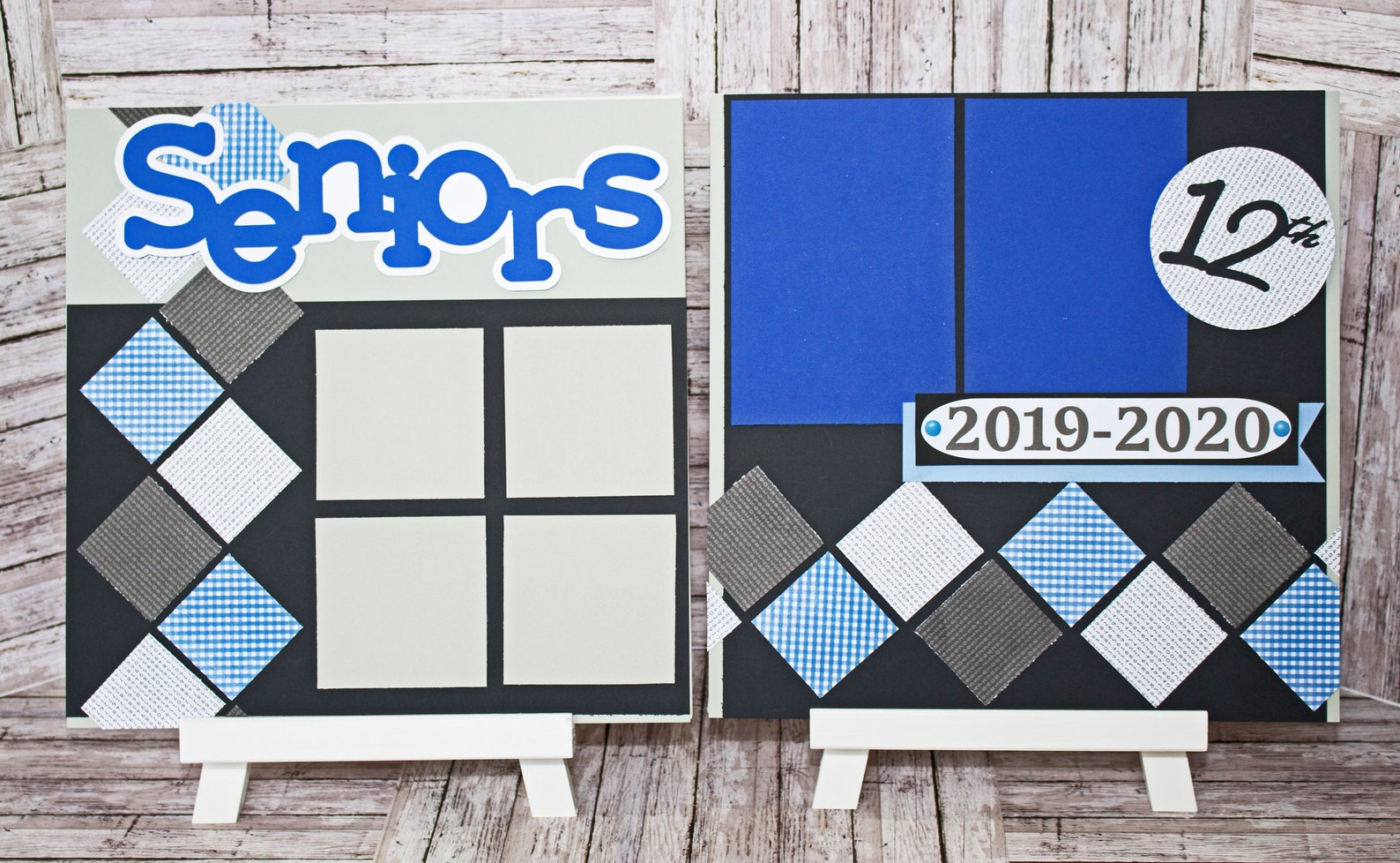 Any Color Senior Year High School Scrapbook Page Set | Etsy