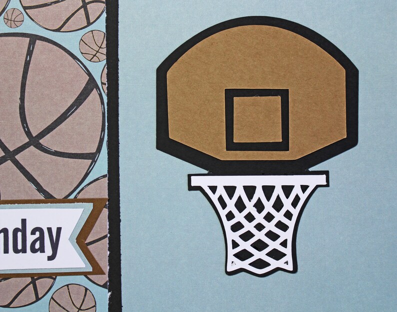 Custom Team Colors Basketball Birthday Card Basket Ball | Etsy