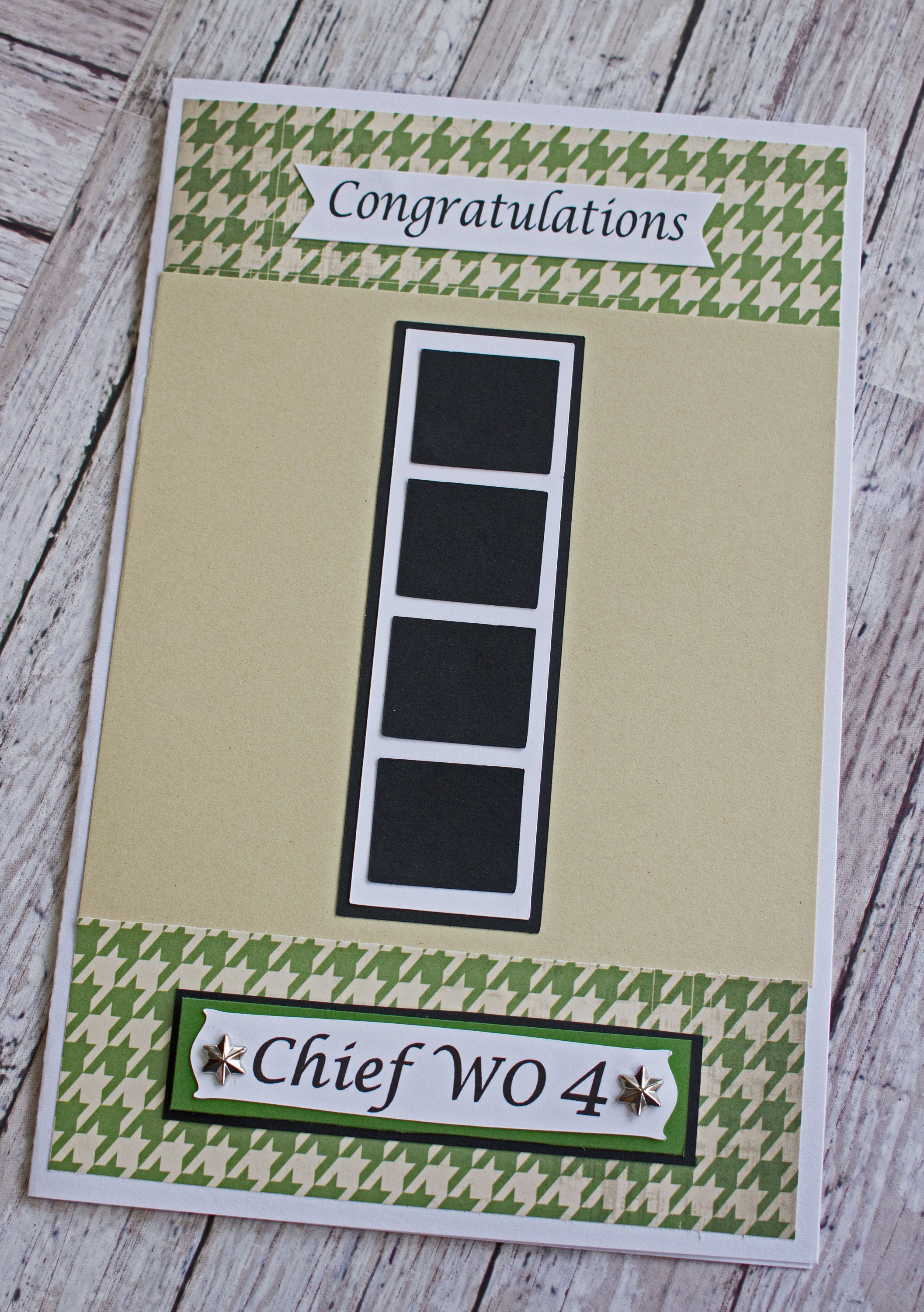 US Army Promotion Card, Enlisted or Officer Ranks, Handmade Army Card ...