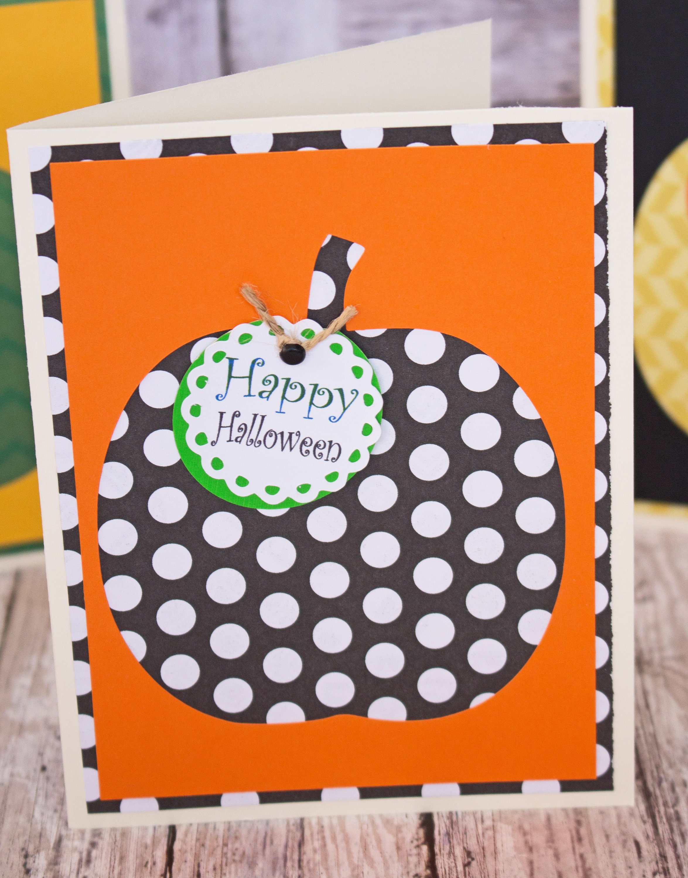 Pumpkin Card Set, Set of 3 Blank Cards, Halloween Pumpkin Card ...