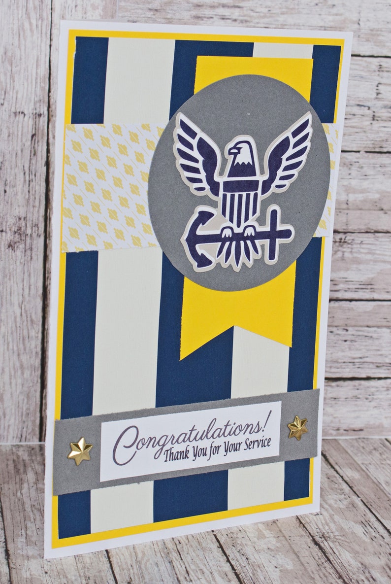 US Navy Card Naval Retirement Navy School Graduation Rank | Etsy