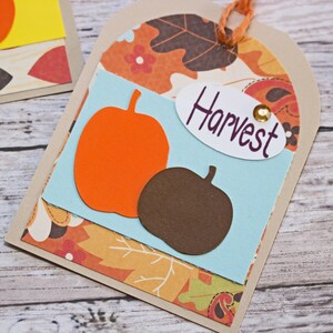 Fall Pumpkin Tags, Set of 3 Hang Tags, Thanksgiving Party Decor, Dinner ...