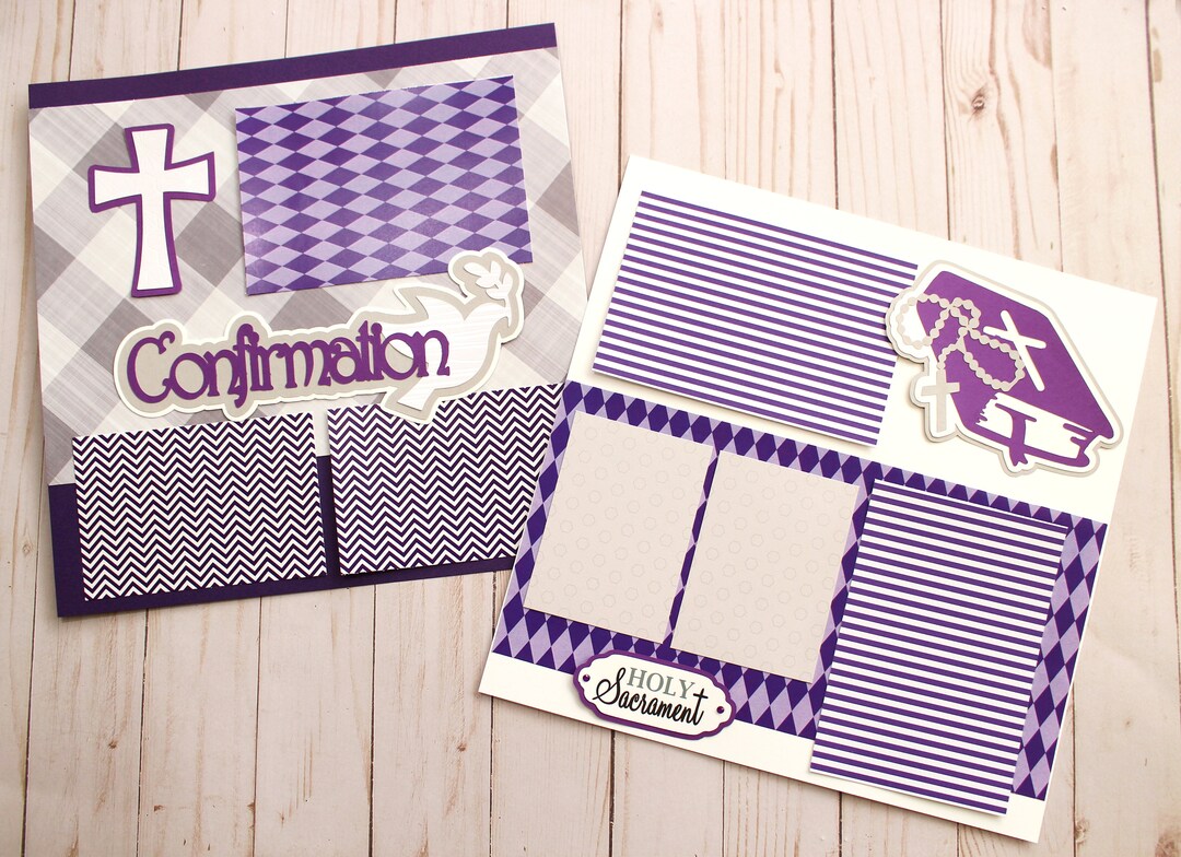 Any Color, Confirmation Scrapbook Page Set, Confirmed in Christ ...
