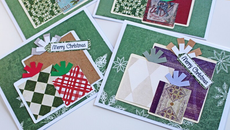 Set of 6 Christmas Present Cards Holiday Present Cards | Etsy