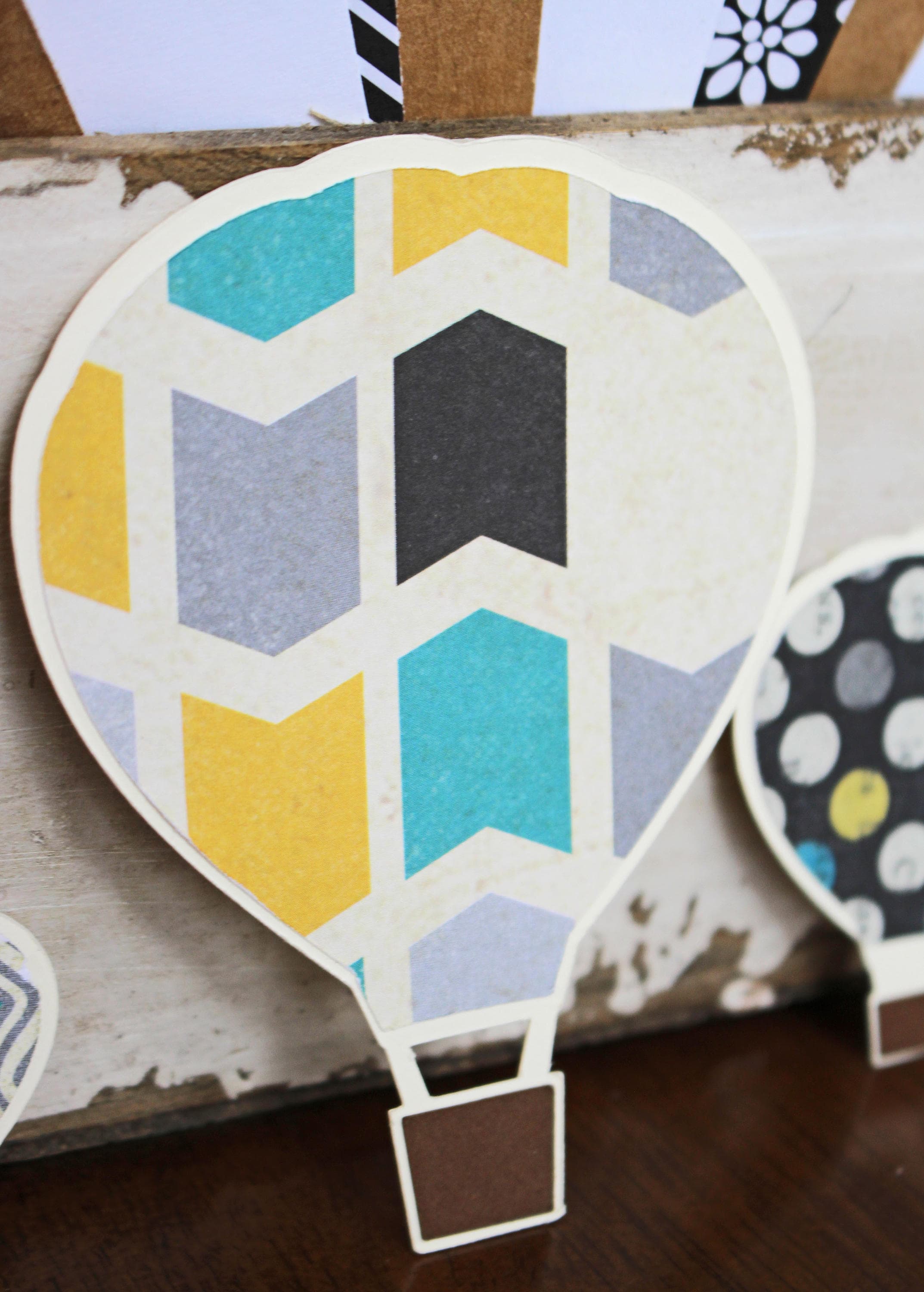 Set of 3, Hot Air Balloon Die Cuts, Ballooning Die Cuts, Hot Air ...
