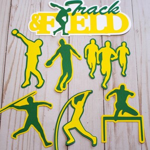 Any Color, Mens Ladies and Co-ed, Track and Field, Die Cut Set ...