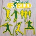 Any Color, Mens Ladies and Co-ed, Track and Field, Die Cut Set ...