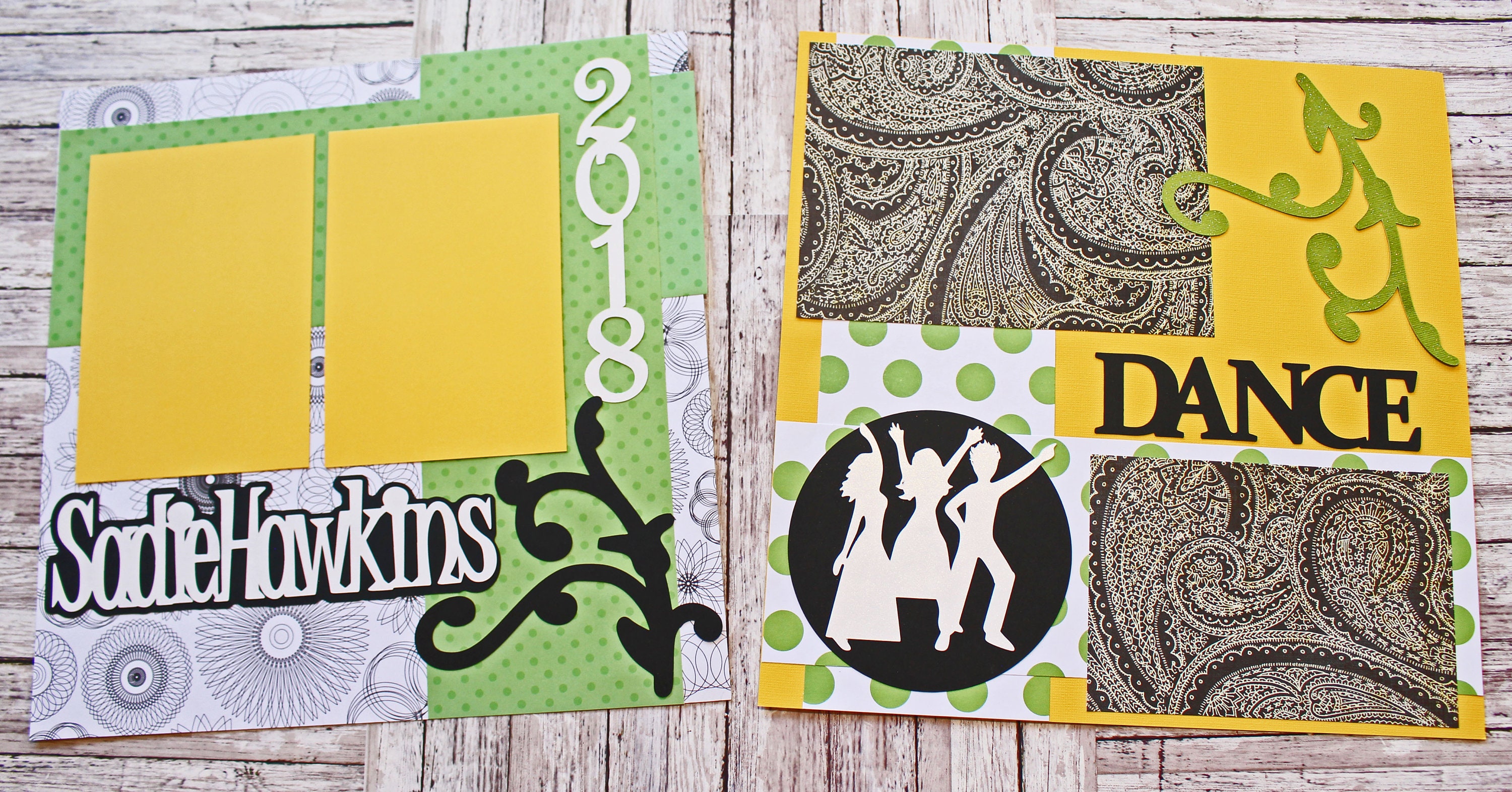 Any Color, Custom Made, Sadie Hawkins Dance, Scrapbook Page Set, Scrap ...