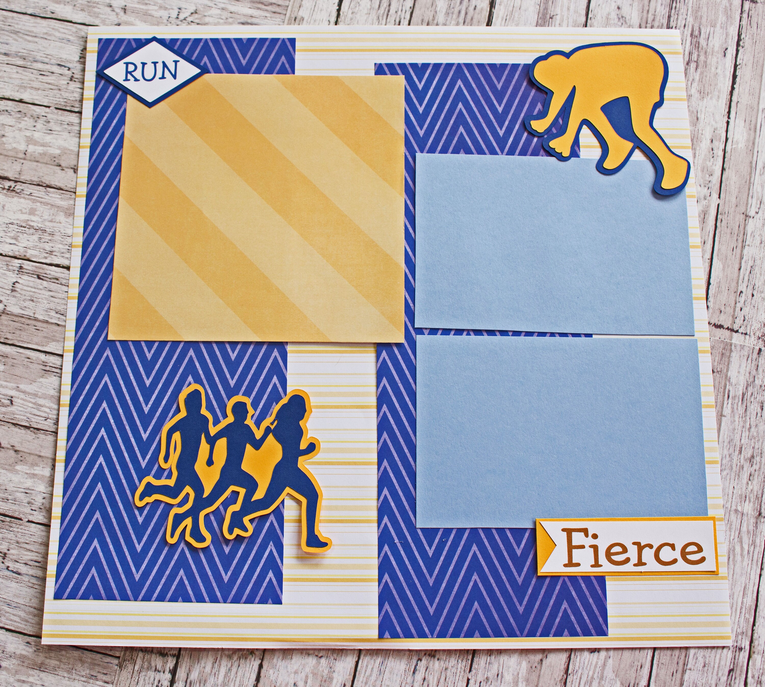 Pick Your Colors, Custom Made, Girls Track and Field, Scrapbook Page ...