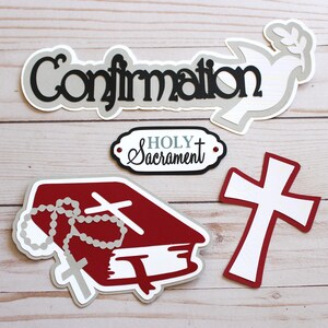 Custom Color Decals, Confirmation Die Cut Set, Catholic Holy Sacrament ...