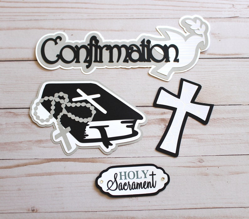 Custom Color Decals, Confirmation Die Cut Set, Catholic Holy Sacrament ...
