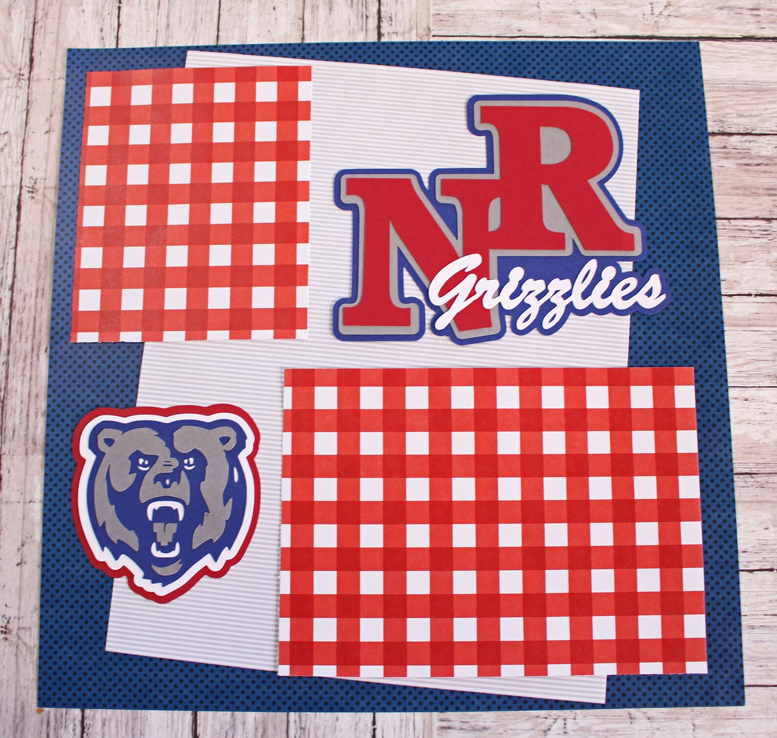 Any Color Custom Mascot High School Scrapbook Cover Page - Etsy
