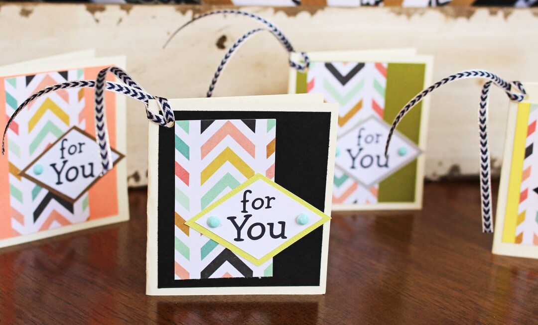 Set of 4, All Purpose Gift Tags, Handmade Gift Tags, Colorful Gift Tags ...