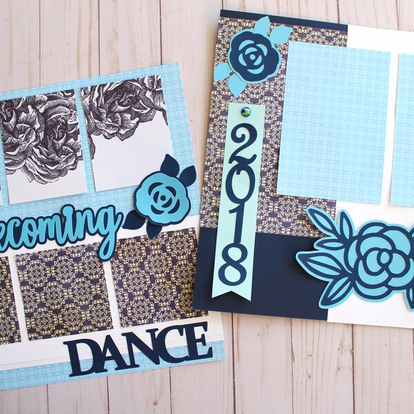 Homecoming Scrapbook Pages - Etsy