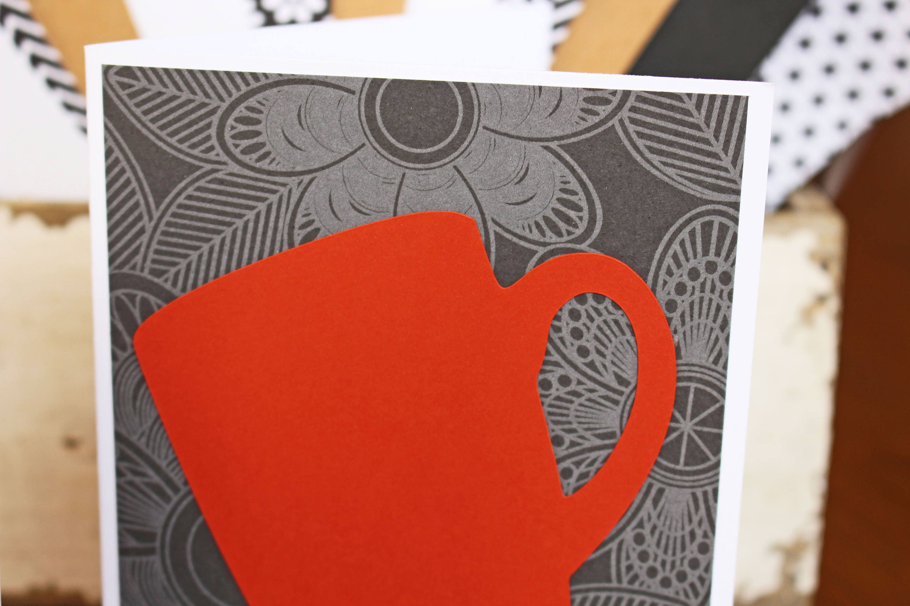 Set of 2, Coffee Cup Notecards, Coffee Cup Cards, Coffee Note Cards ...