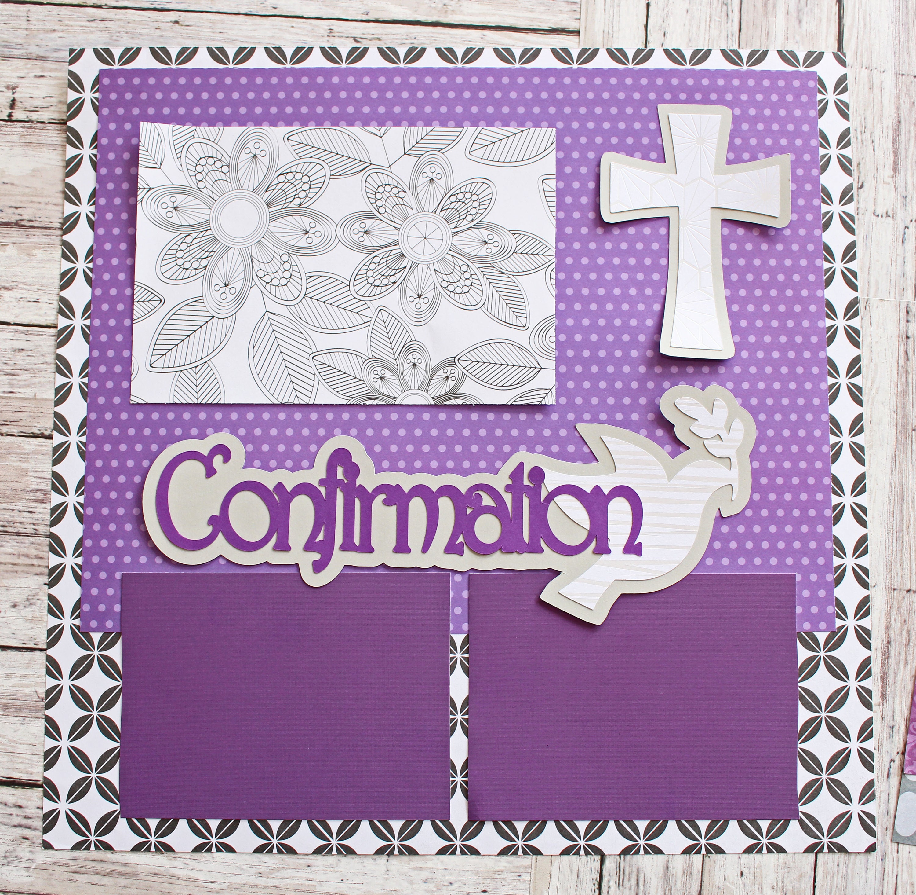 Any Color, Confirmation Scrapbook Page Set, Confirmed in Christ ...