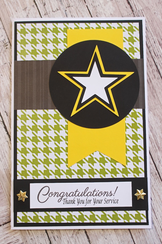 US Army Card Army Retirement Army Promotion Army | Etsy