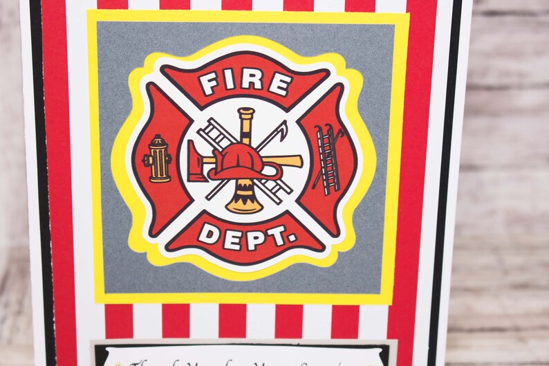 Firefighter Card Handmade Card Retirement Fireman | Etsy