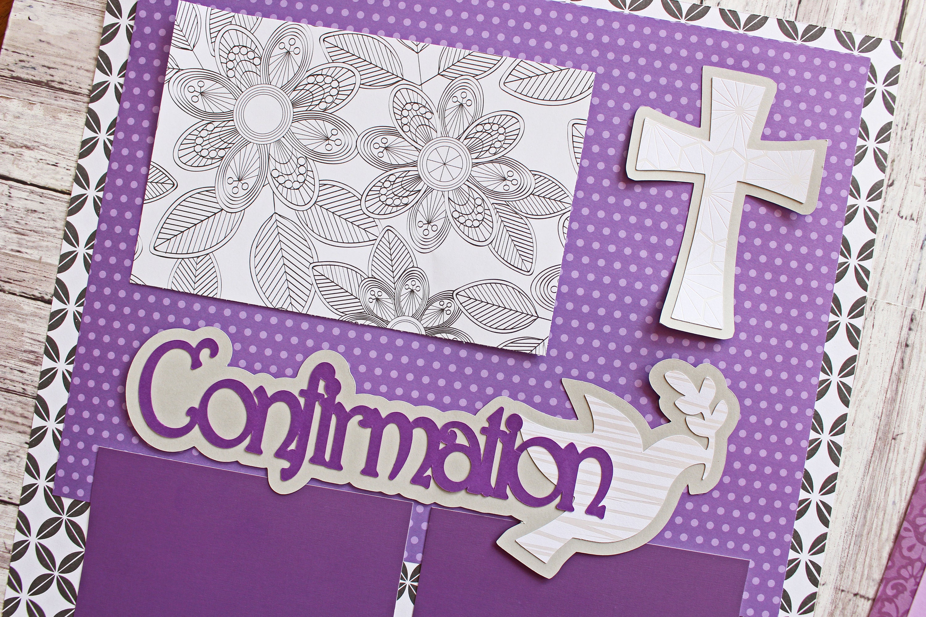 Any Color, Confirmation Scrapbook Page Set, Confirmed in Christ ...