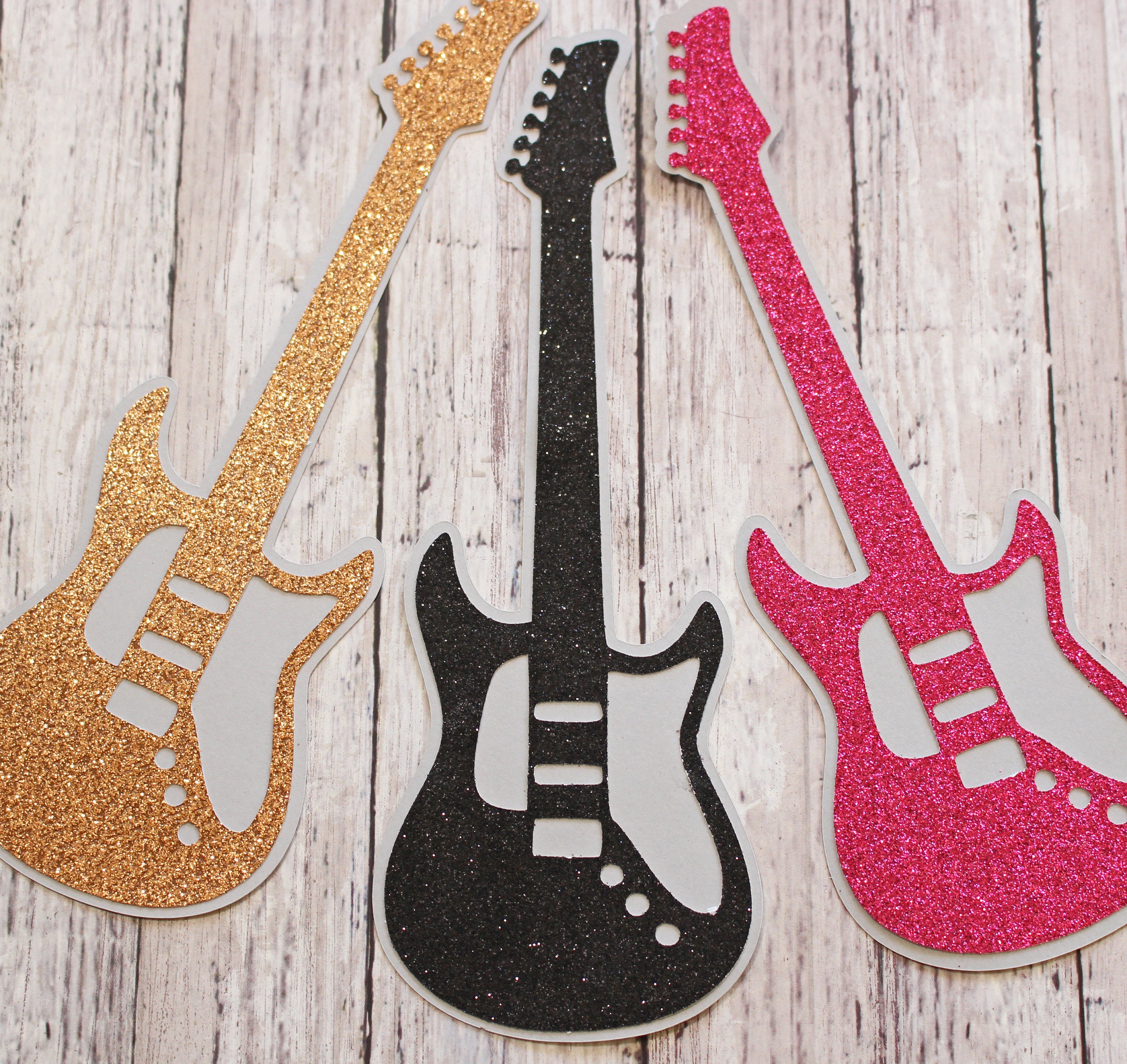 Electric Guitar Die Cut, Guitar Die Cut, Rock N Roll Die Cut, Rock ...