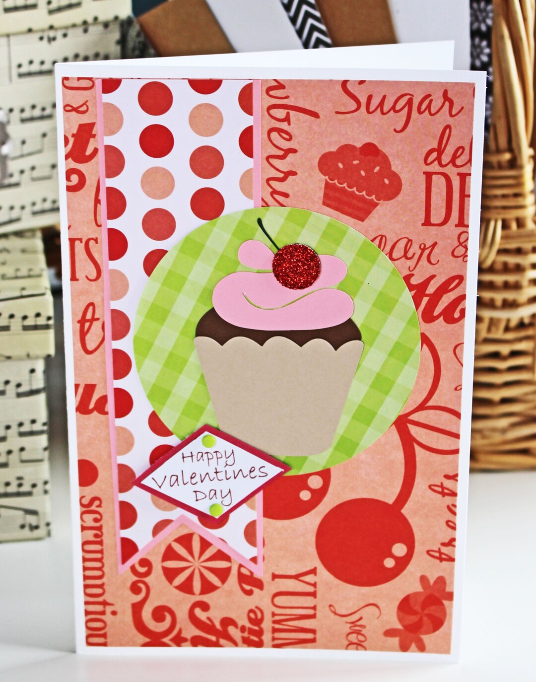Cupcake Sweet Treats Valentine Card - Cupcake, Red, Sweets, Sweetie ...