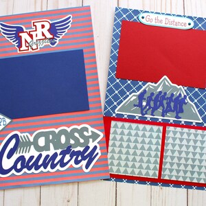Custom Team Colors, Cross Country Scrapbook Page Set, 12x12 Premade ...