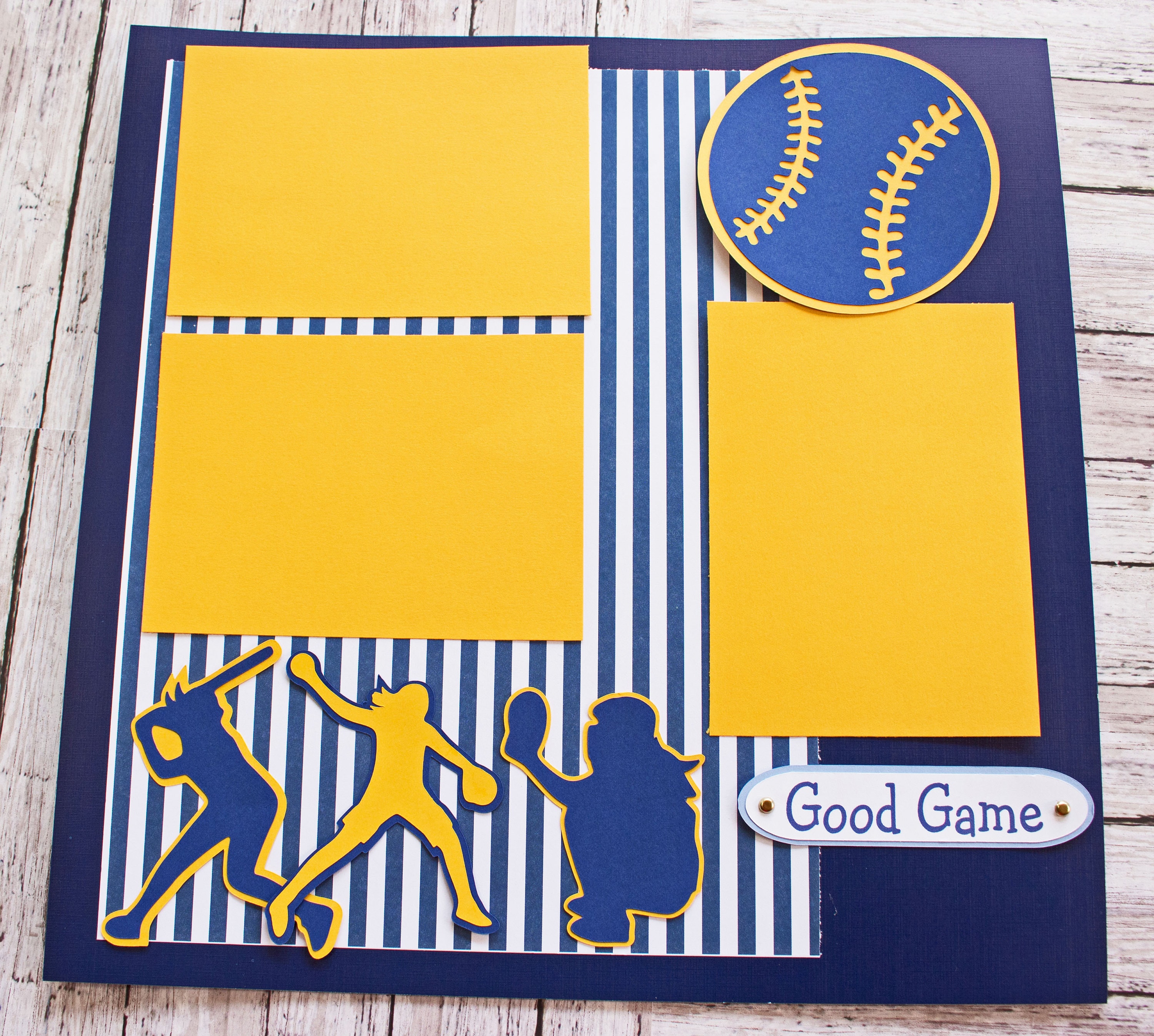 School Team Colors, Custom Made, Softball Scrapbook Page Set, Memory ...