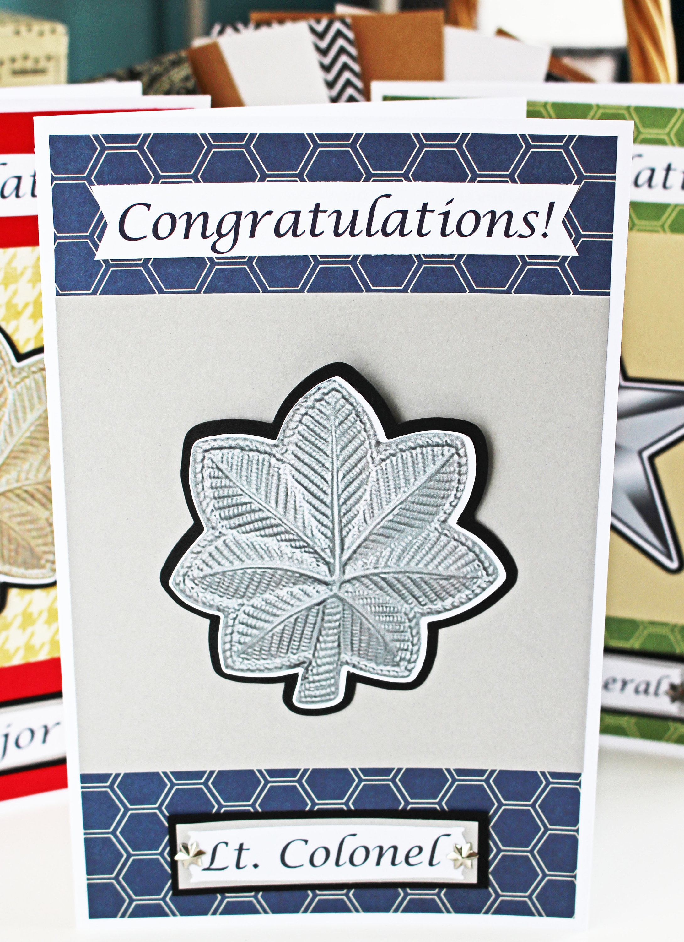 Air Force Promotion Card, Enlisted or Officer Ranks, Handmade US Air ...