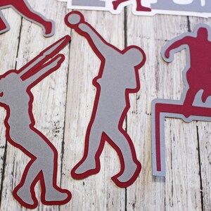Any Color, Mens Ladies and Co-ed, Track and Field, Die Cut Set ...
