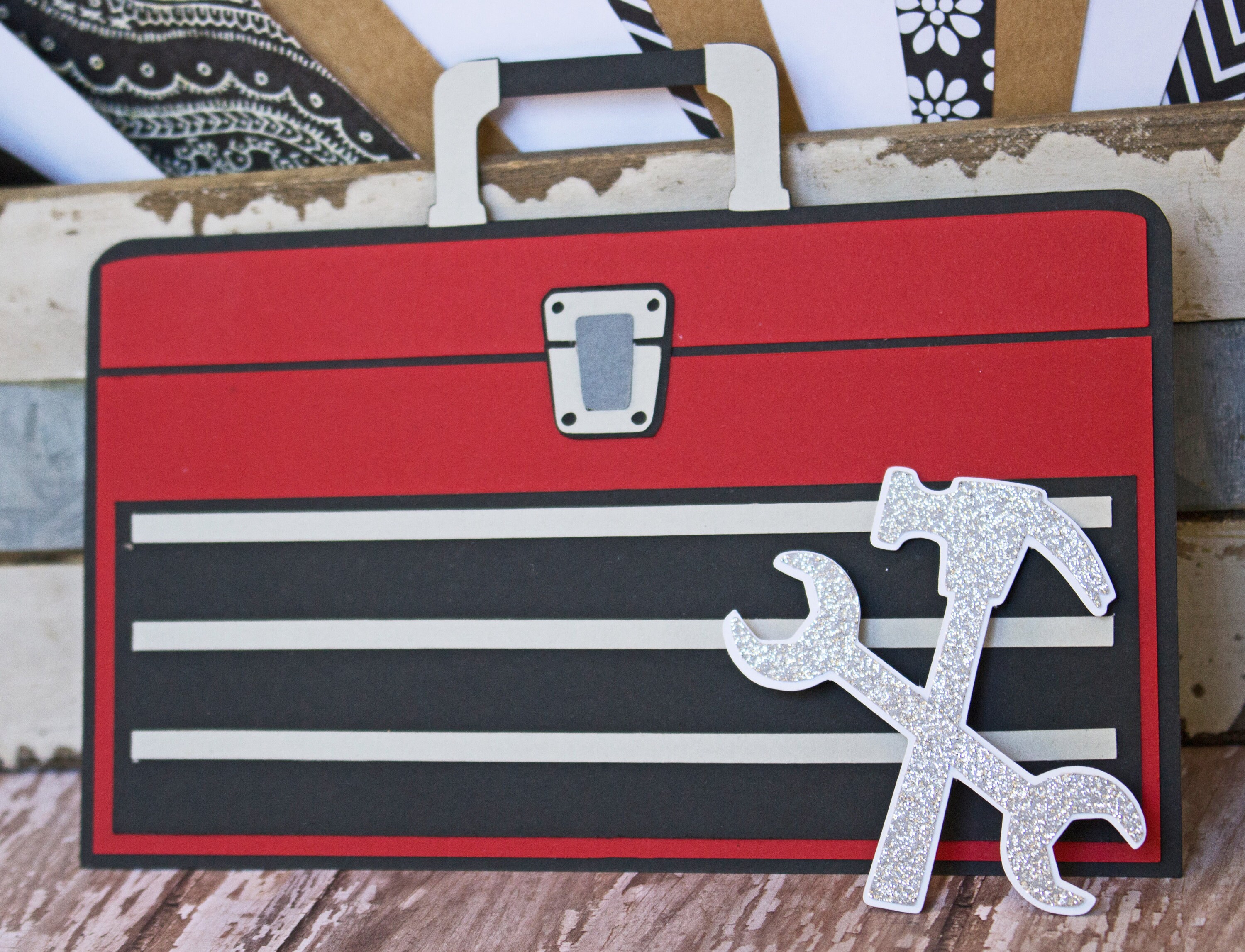 Toolbox Die Cut, Tool Die Cut, Craftsman Die Cut, Handyman Die Cut ...