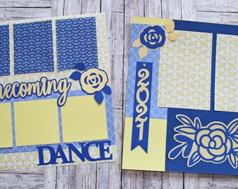 Homecoming Scrapbook Pages - Etsy