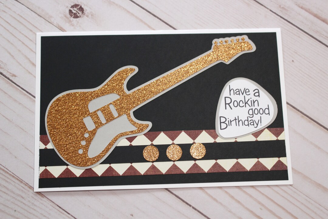 Have a Rockin Good Birthday, Electric Guitar Birthday Card, Rock and ...