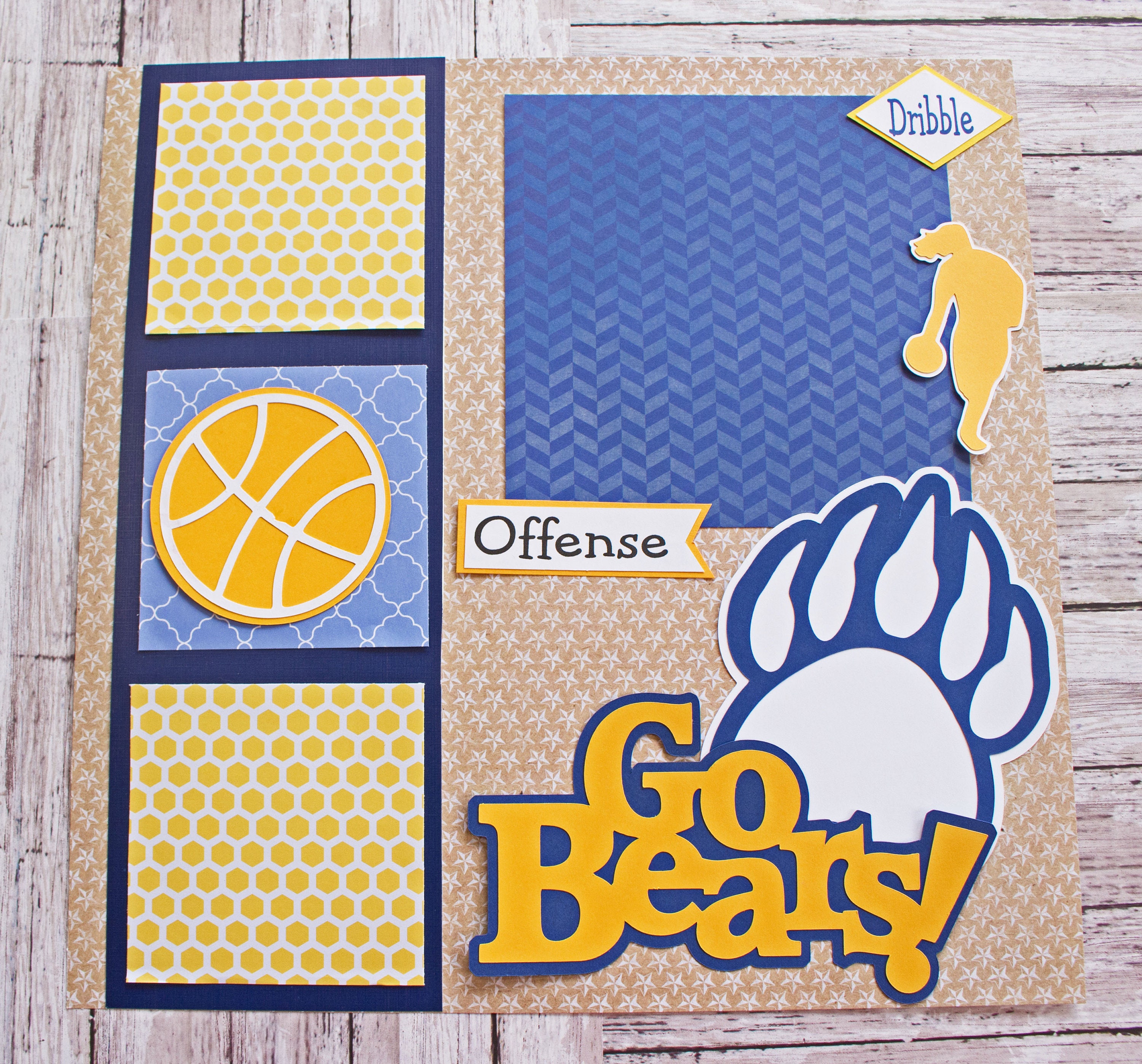 Pick Your Colors, Custom Made, Girls Basketball, Scrapbook Page Set ...