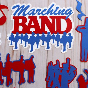 Any Color, Marching Band Die Cuts, Set of 7, Scrapbooking Diecuts, High ...
