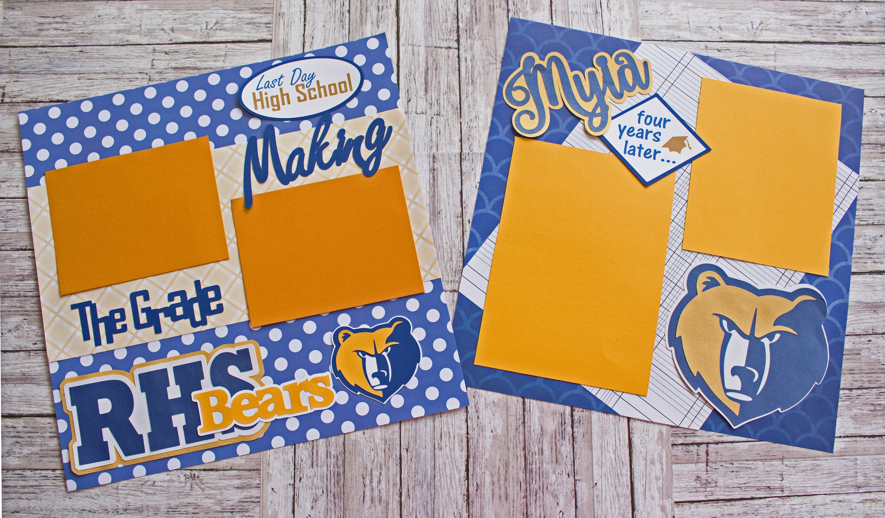 Custom High School Scrapbook Pages Made to Order - Etsy