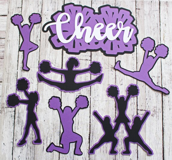 Pick Your Color Cheer Team Die Cut Set Set of 7 | Etsy