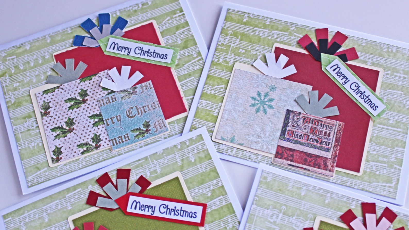 Set of 6 Christmas Present Cards Holiday Present Cards - Etsy