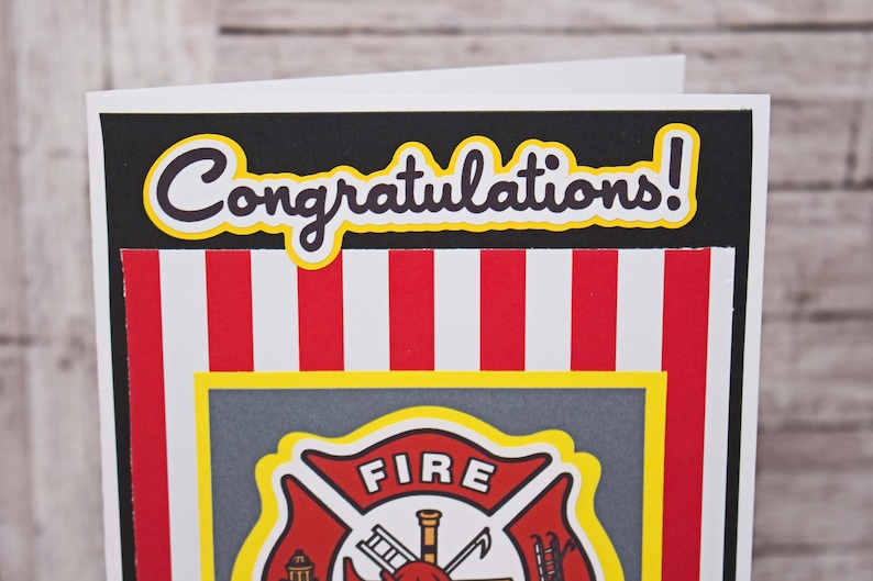 Firefighter Card Handmade Card Retirement Fireman - Etsy