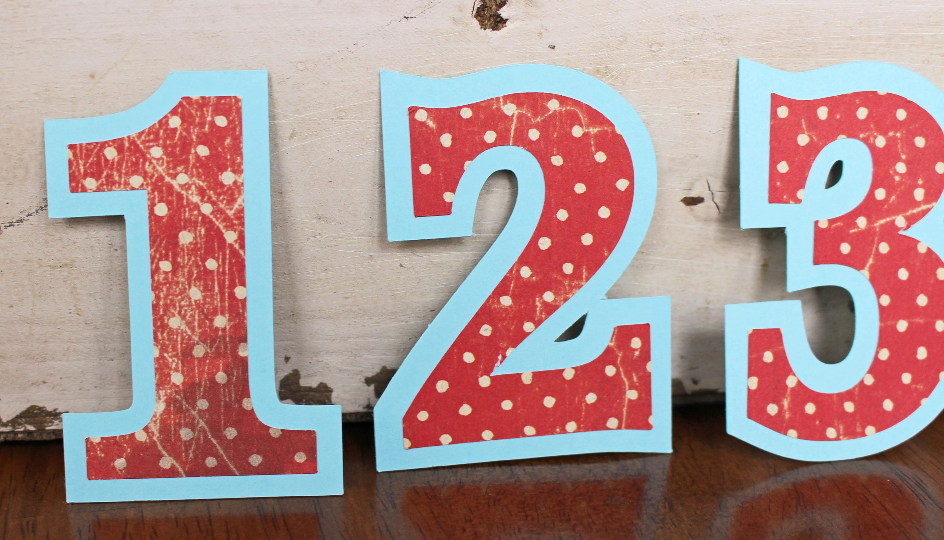 Any Color, Any Pattern, Number Die Cuts, Layered Diecut Set, 12 Month ...