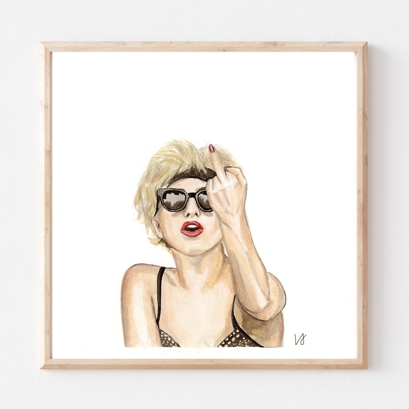 Lady Gaga Colorful Print - Etsy