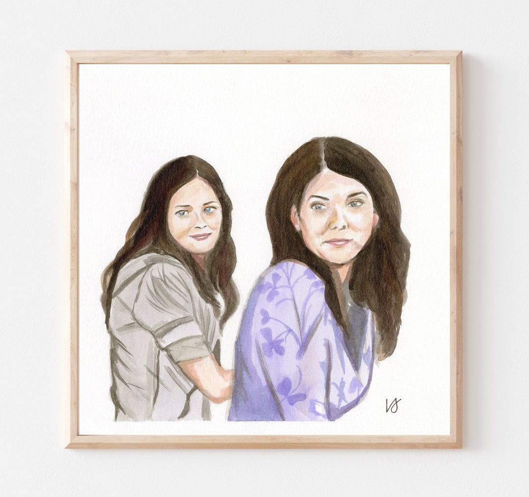 Gilmore Girls- Original Ink/watercolor Art Print- Lorelei Gilmore Art ...