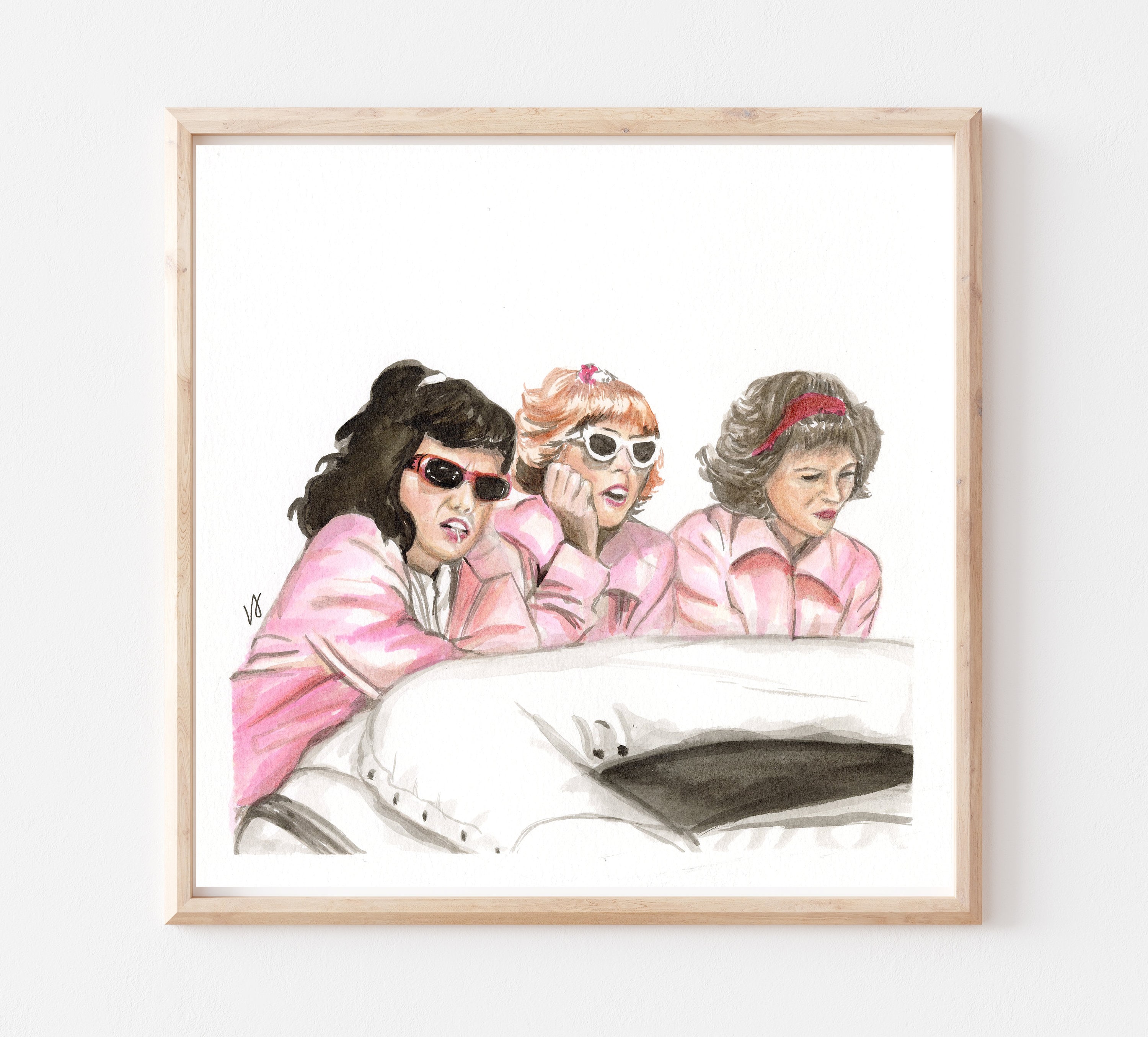 Grease Frenchy Drawing