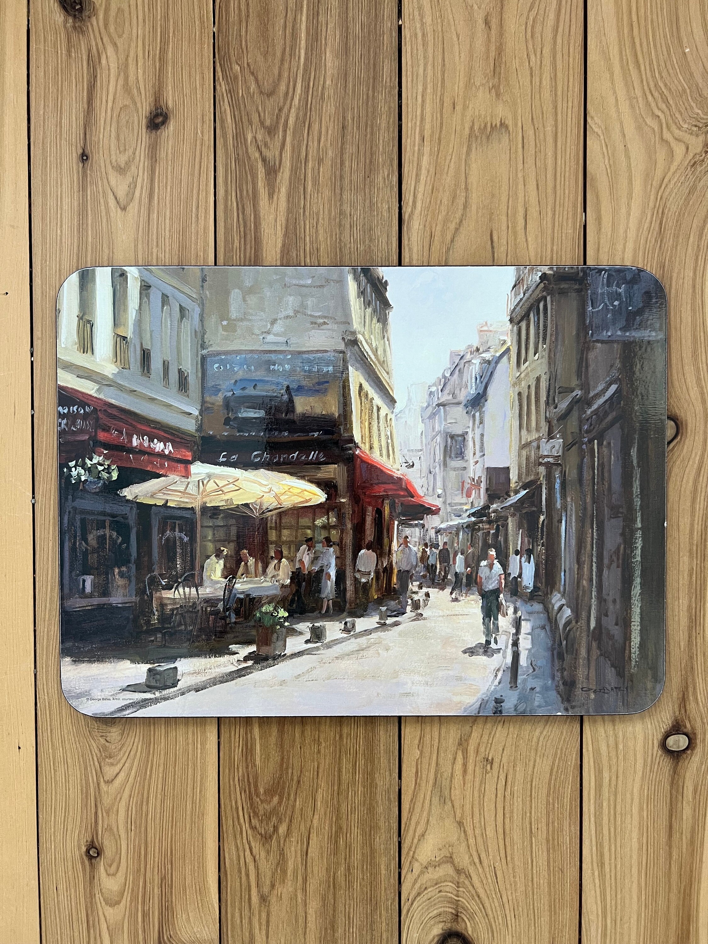 Set of 6 French Paris Cafe Scenes Cork Backed Place Mats G W - Etsy ...