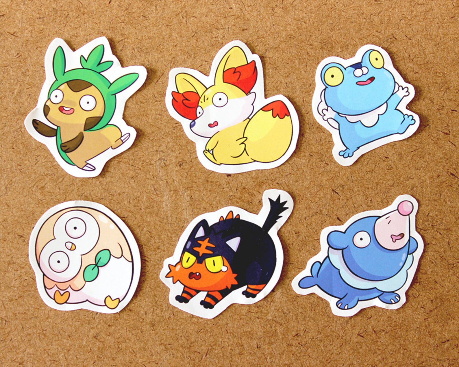Starter Pokemon Stickers - Etsy