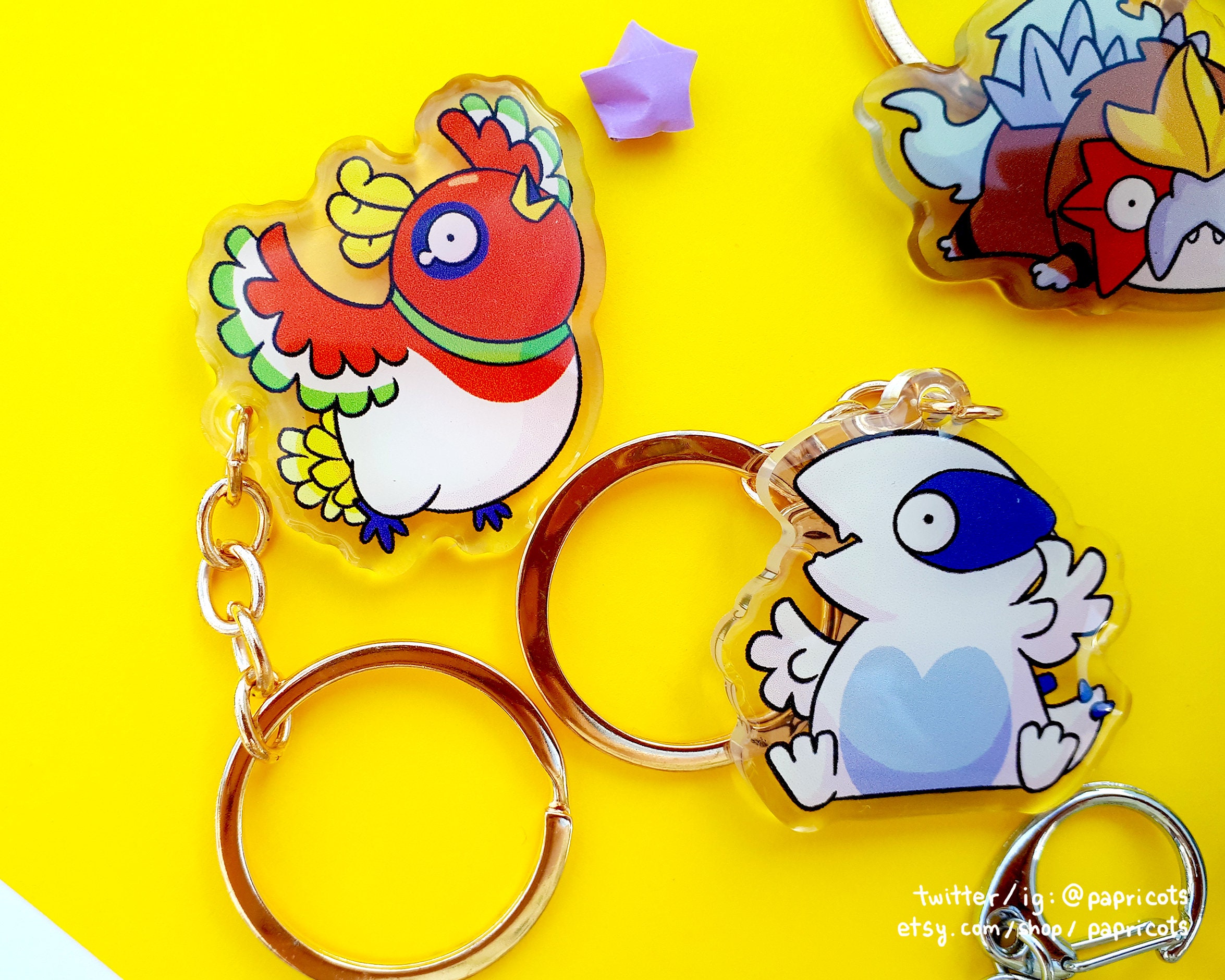 Chubby Legendary Pokemon Keychains - Etsy Australia