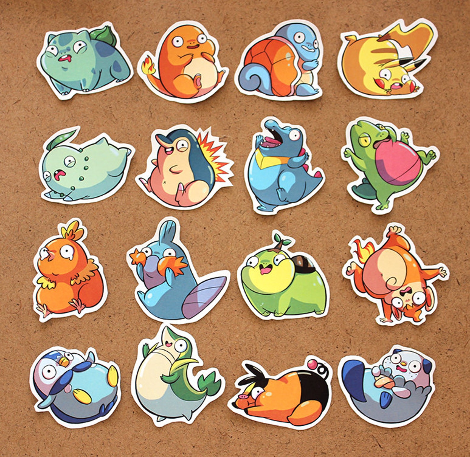 Starter Pokemon Stickers Etsy Canada