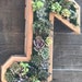 Music Note Succulent Vertical Garden / Living Hanging Wall Planter ...